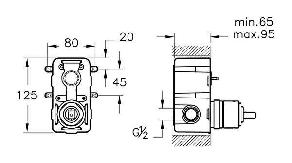 VitrA Ankastre Banyo Bataryası A41949 Sıva Altı Grubu - Krom Ankastre ...